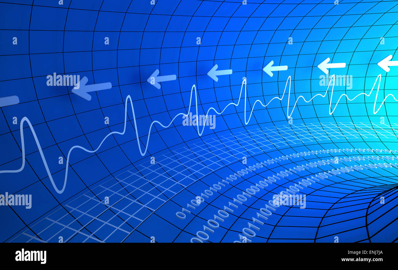 Digital pulse monitor abstract background Stock Photo - Alamy