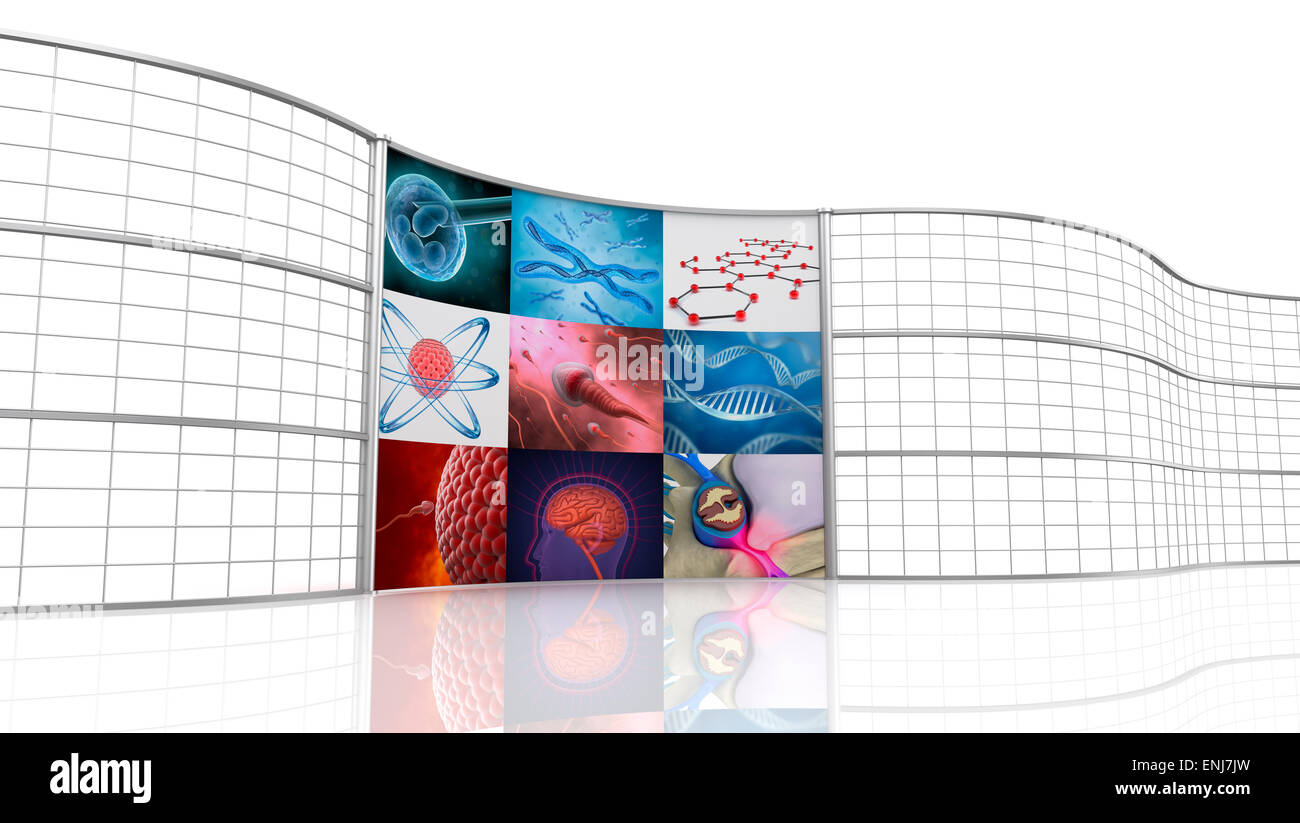 Medical background, digital 3D display Stock Photo - Alamy