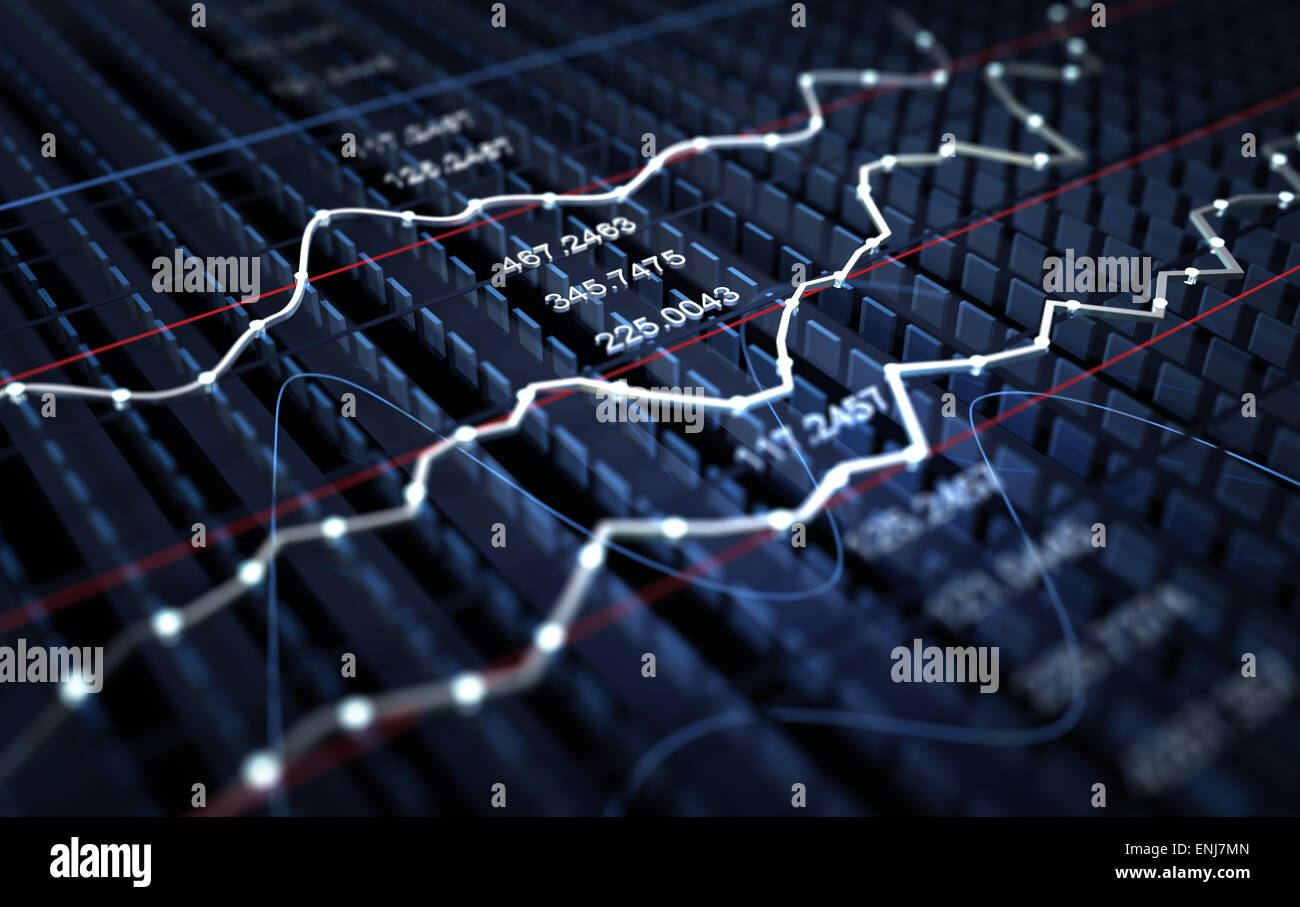 Stock market graph background Stock Photo - Alamy