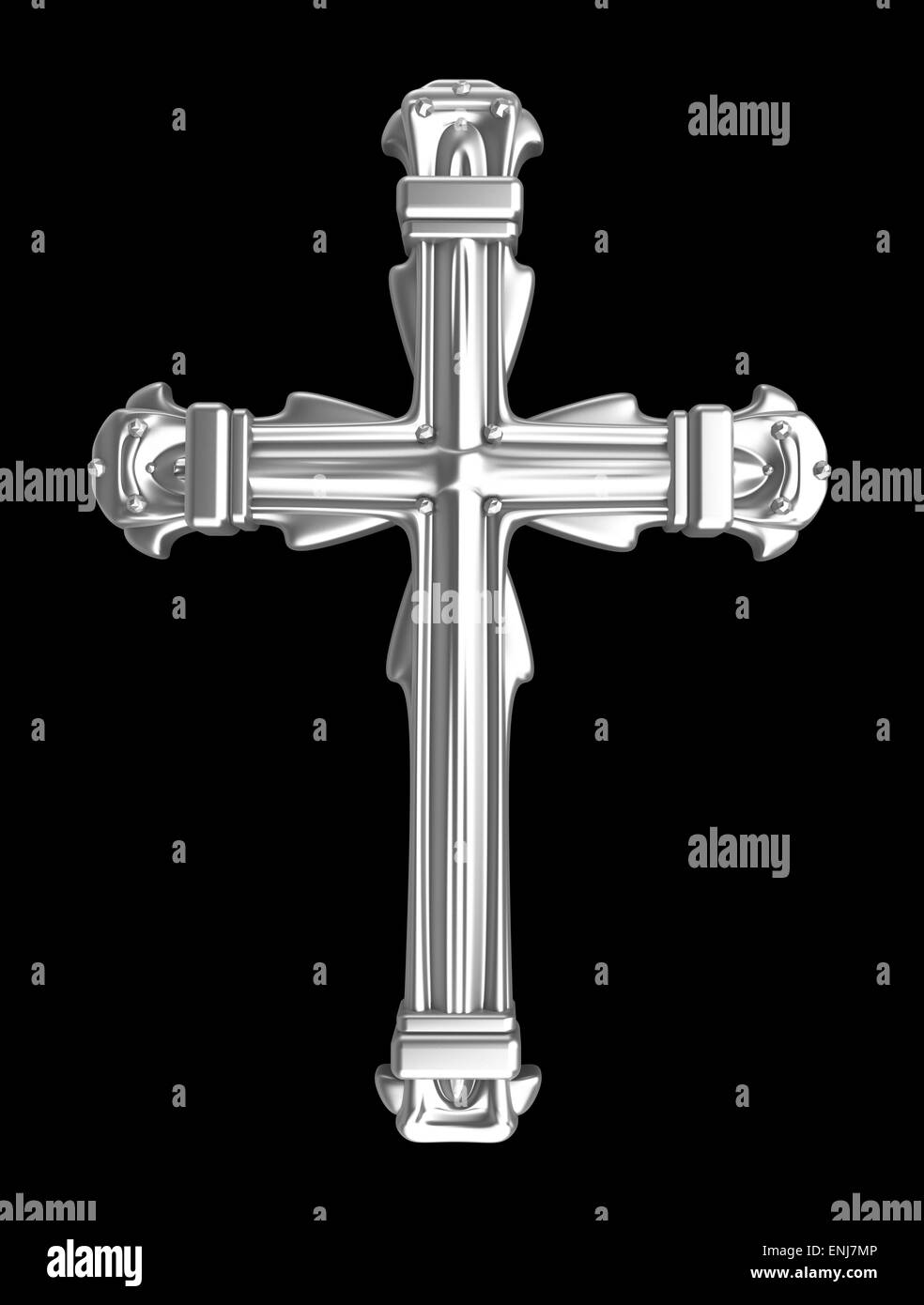 Silver cross Black and White Stock Photos & Images - Alamy