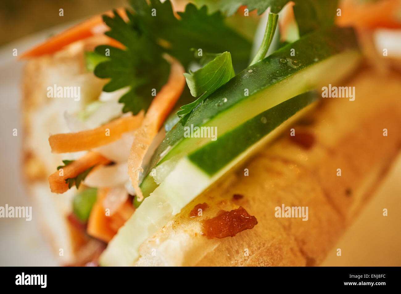 Classic Vietnamese Bahn Mi Sandwich Stock Photo - Alamy