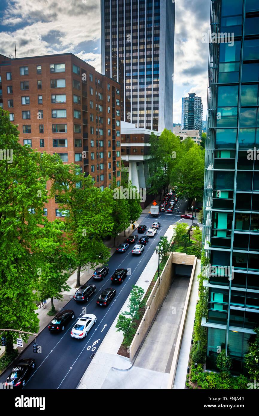 View of Jefferson Street in downtown Portland, Oregon Stock Photo - Alamy
