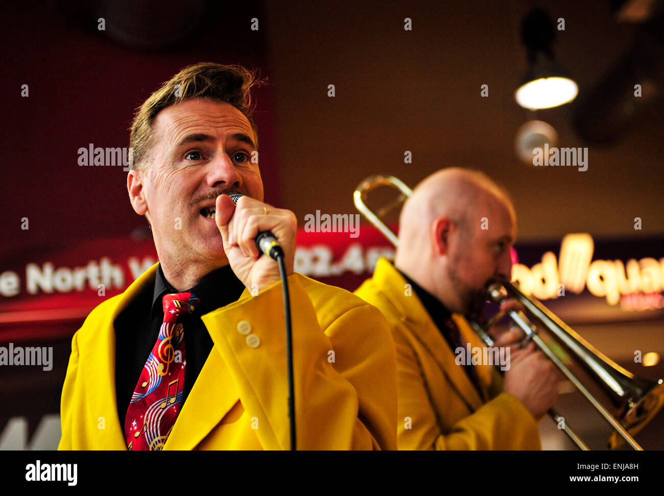 Ian Clarkson from the Jive Aces performing at the 2015 City of Derry ...