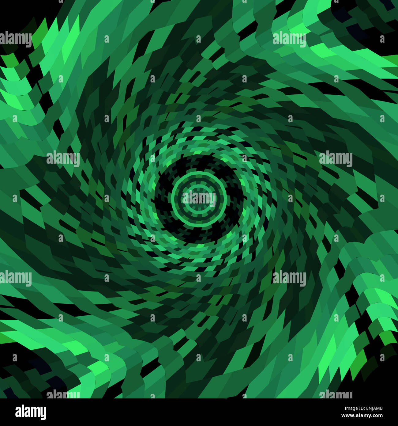 Spiral design. Vector swirl of green color Stock Photo - Alamy