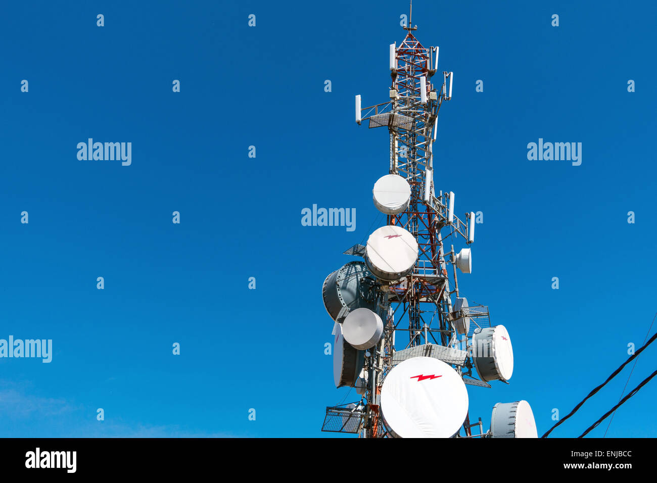 Communications aerials hi-res stock photography and images - Alamy