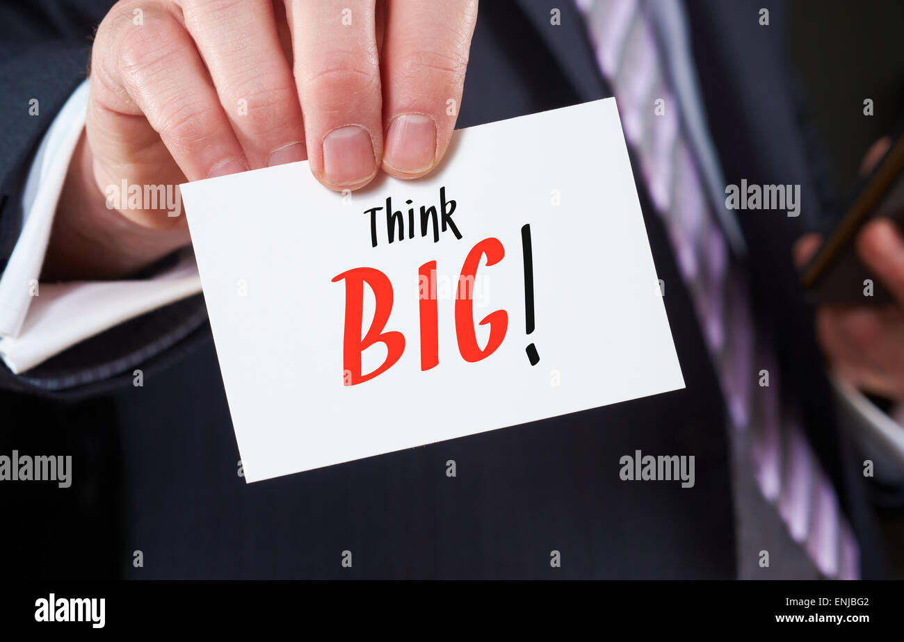 Think big do bigger hi-res stock photography and images - Alamy