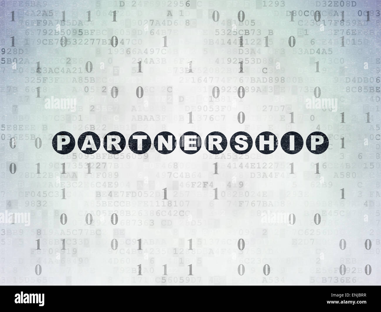 Business concept: Partnership on Digital Paper background Stock Photo ...