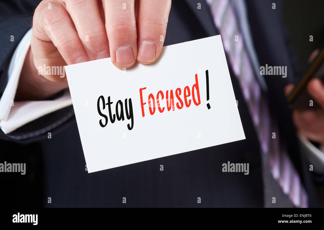Stay focused hi-res stock photography and images - Alamy