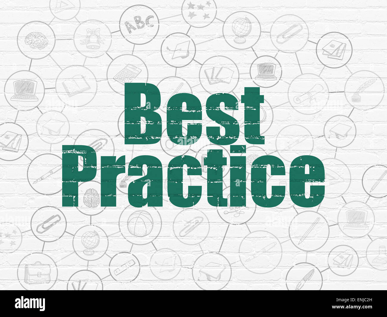 Education concept: Best Practice on wall background Stock Photo - Alamy
