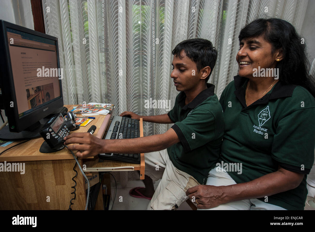 Amateur Radio station in Sri Lanka, South East Asia Stock Photo - Alamy