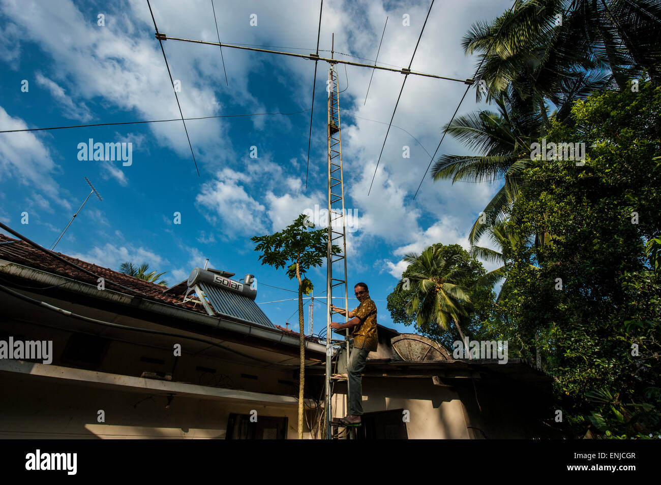 Amateur Radio station in Sri Lanka, South East Asia Stock Photo - Alamy