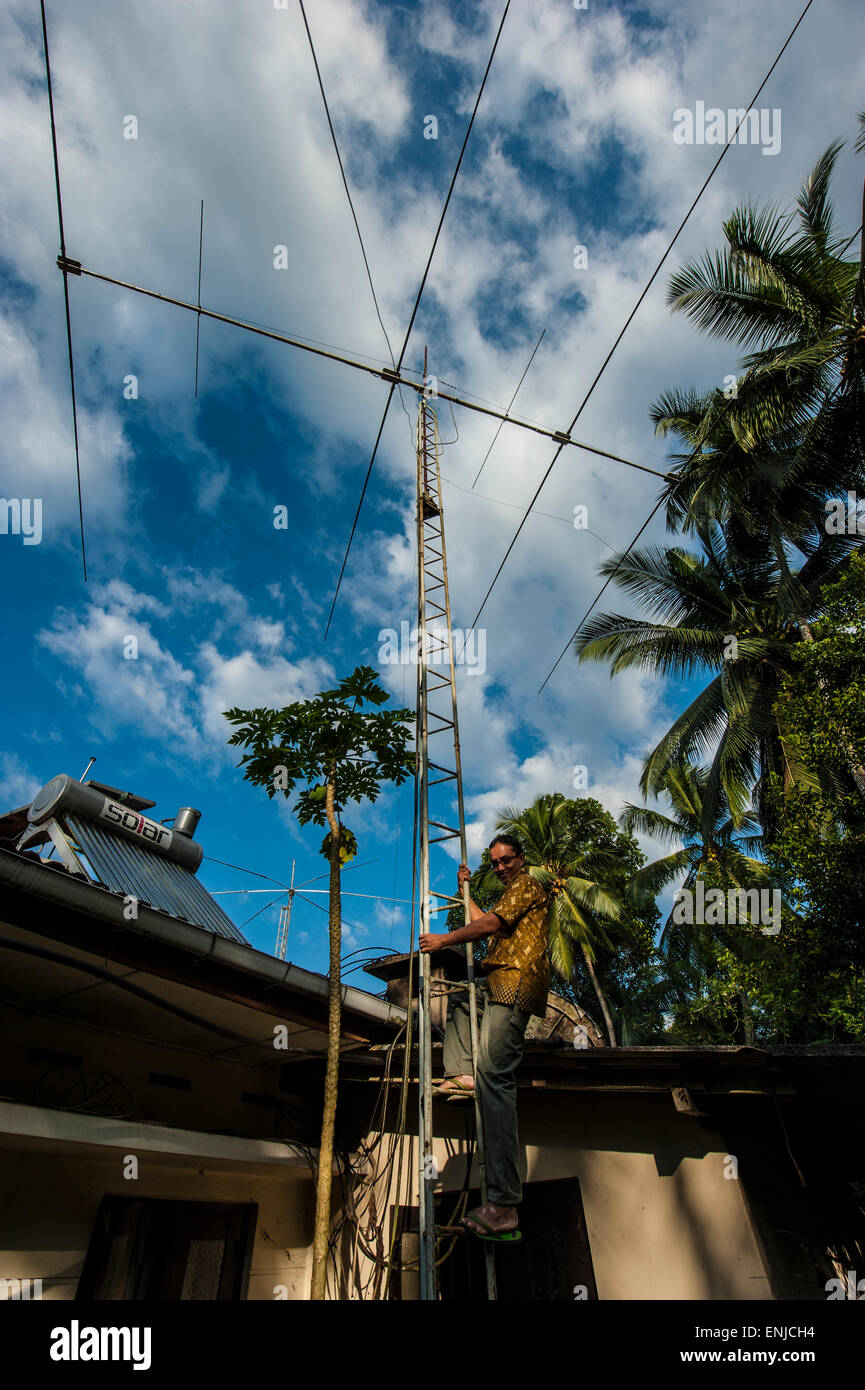 Amateur Radio station in Sri Lanka, South East Asia Stock Photo - Alamy