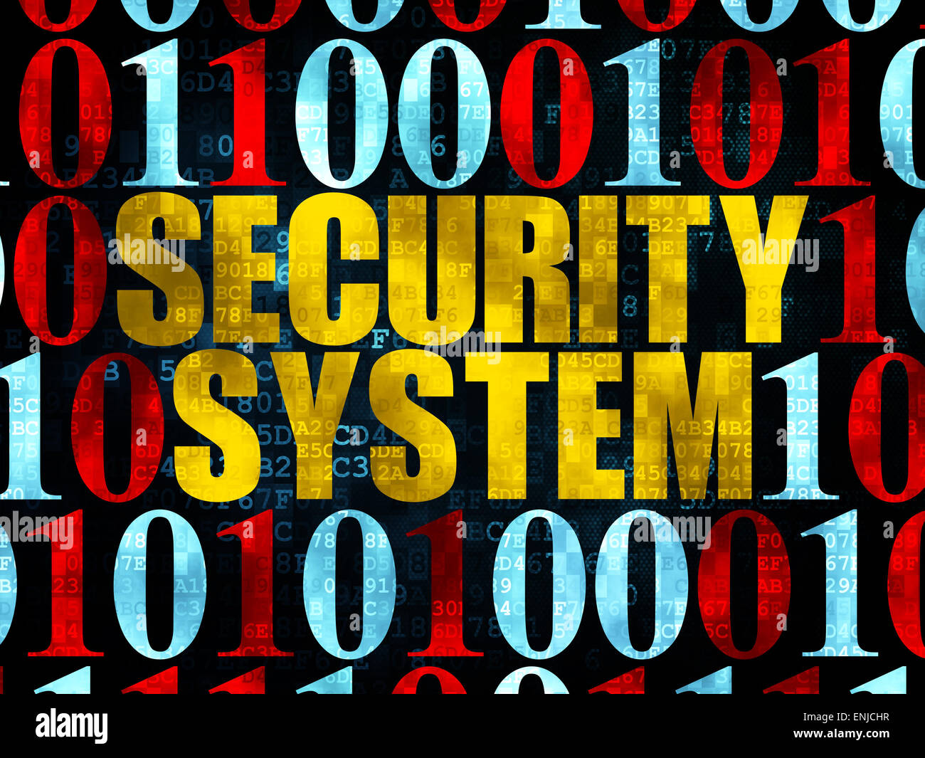 Security concept: Security System on Digital background Stock Photo - Alamy