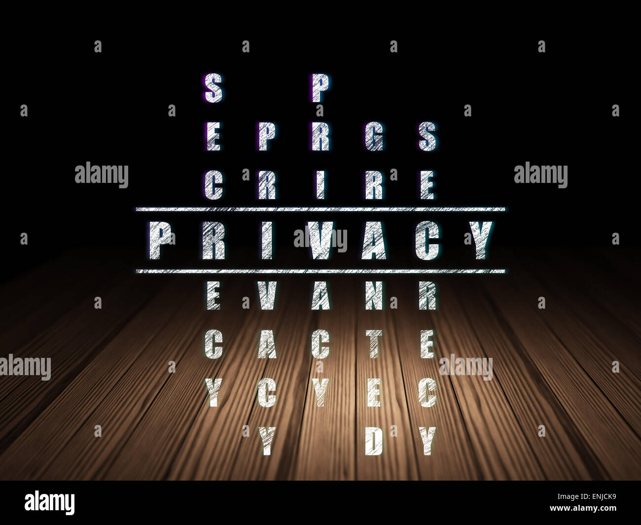 Security concept: word Privacy in solving Crossword Puzzle Stock Photo ...