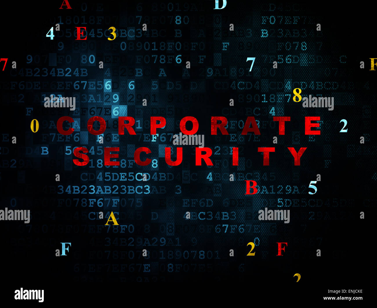 Protection concept: Corporate Security on Digital background Stock Photo - Alamy