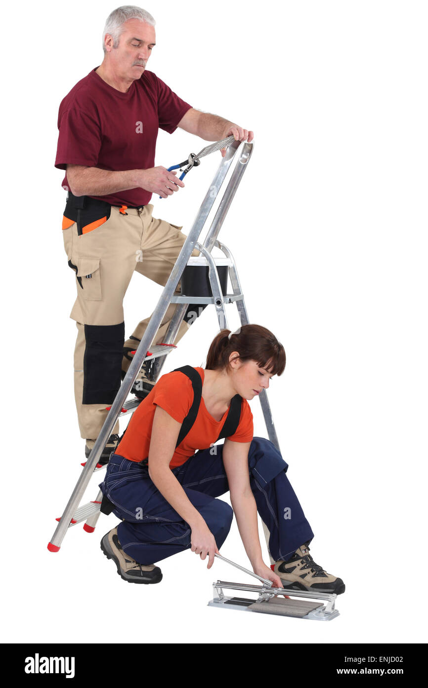 Tilers hi-res stock photography and images - Alamy