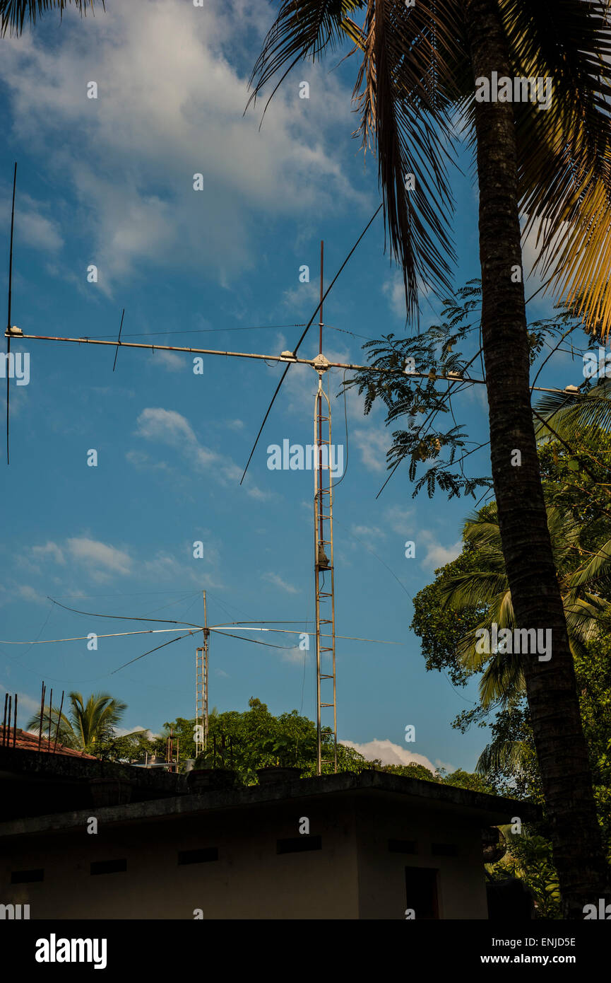 Amateur Radio station in Sri Lanka, South East Asia Stock Photo - Alamy