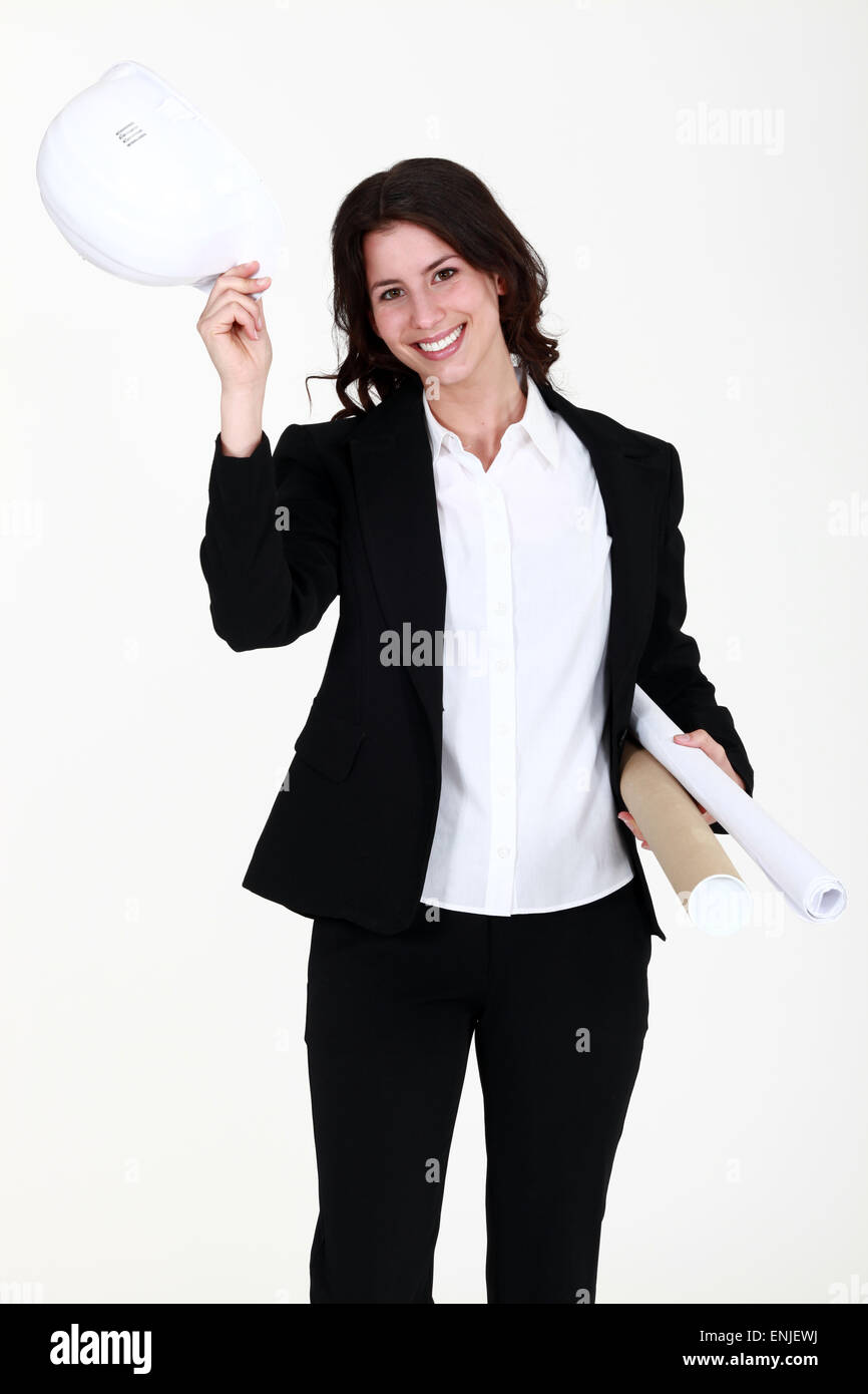 Successful female architect Stock Photo - Alamy