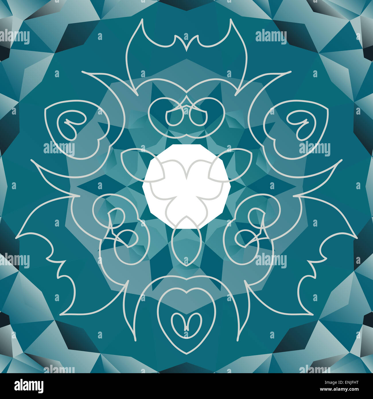 Azure vector design in orient style Stock Photo - Alamy