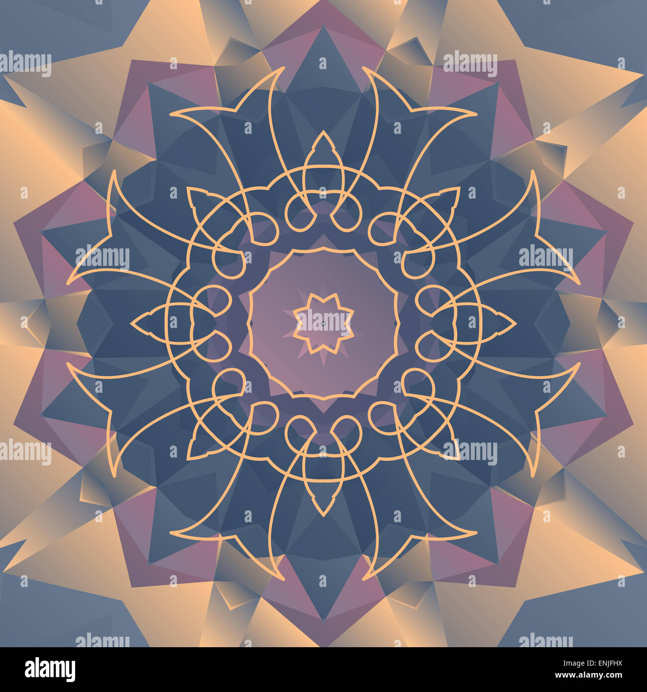 Stylized flower vector hi-res stock photography and images - Alamy