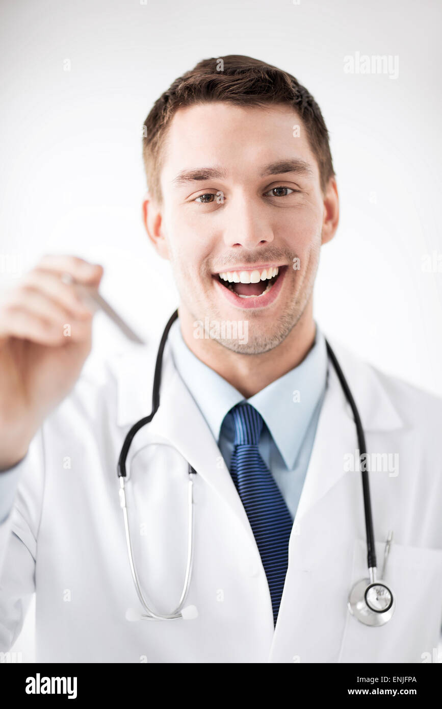 male ear nose throat doctor Stock Photo - Alamy