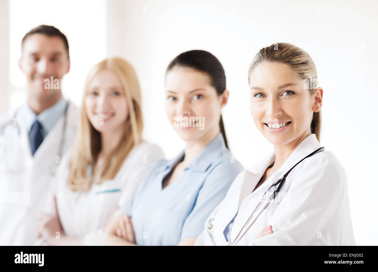 young team or group of doctors Stock Photo - Alamy