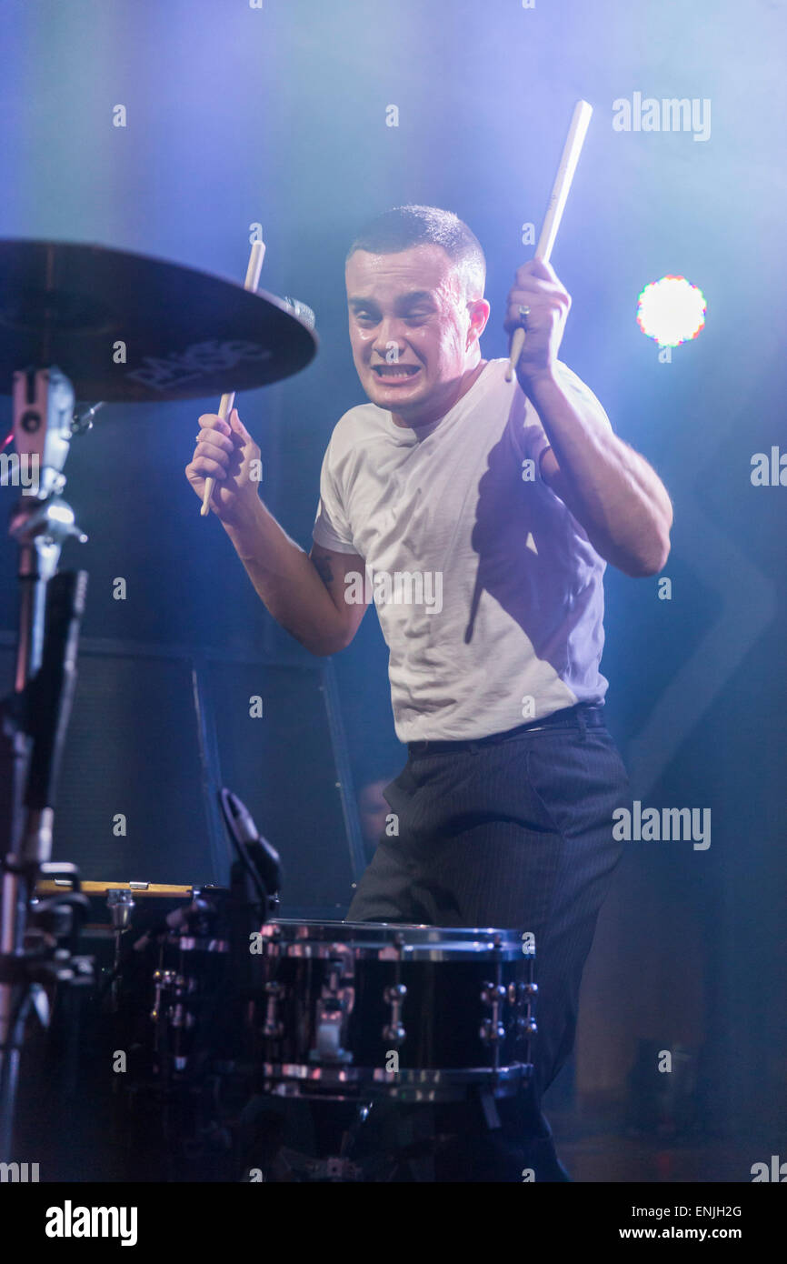 London, UK, 6th May 2015. Issac Holman of Punk Band, Slaves. Scala ...
