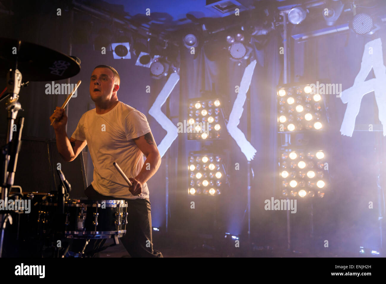 London, UK, 6th May 2015. Issac Holman of Punk Band, Slaves. Scala ...