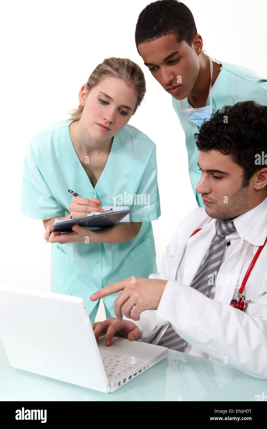 Interns in a hospital Stock Photo - Alamy