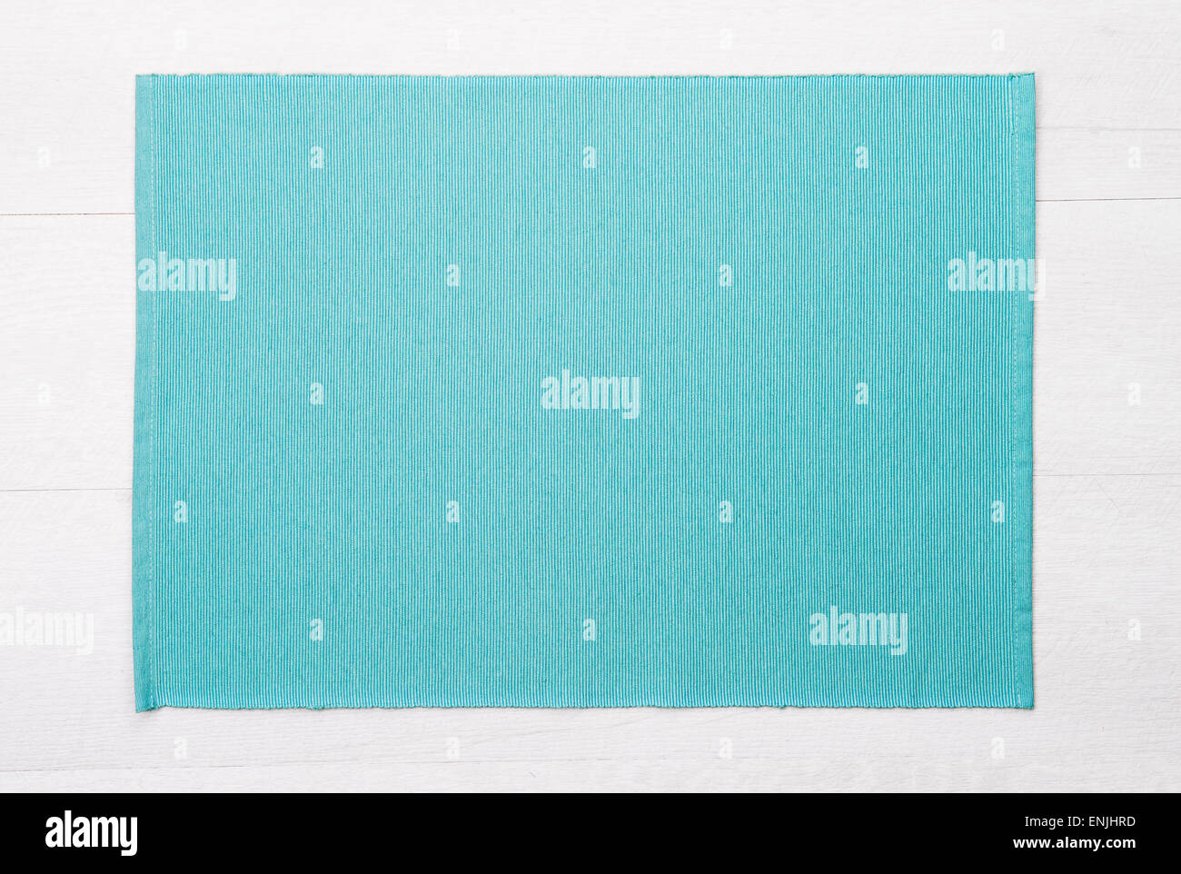 Place mat on wooden deck table Stock Photo - Alamy