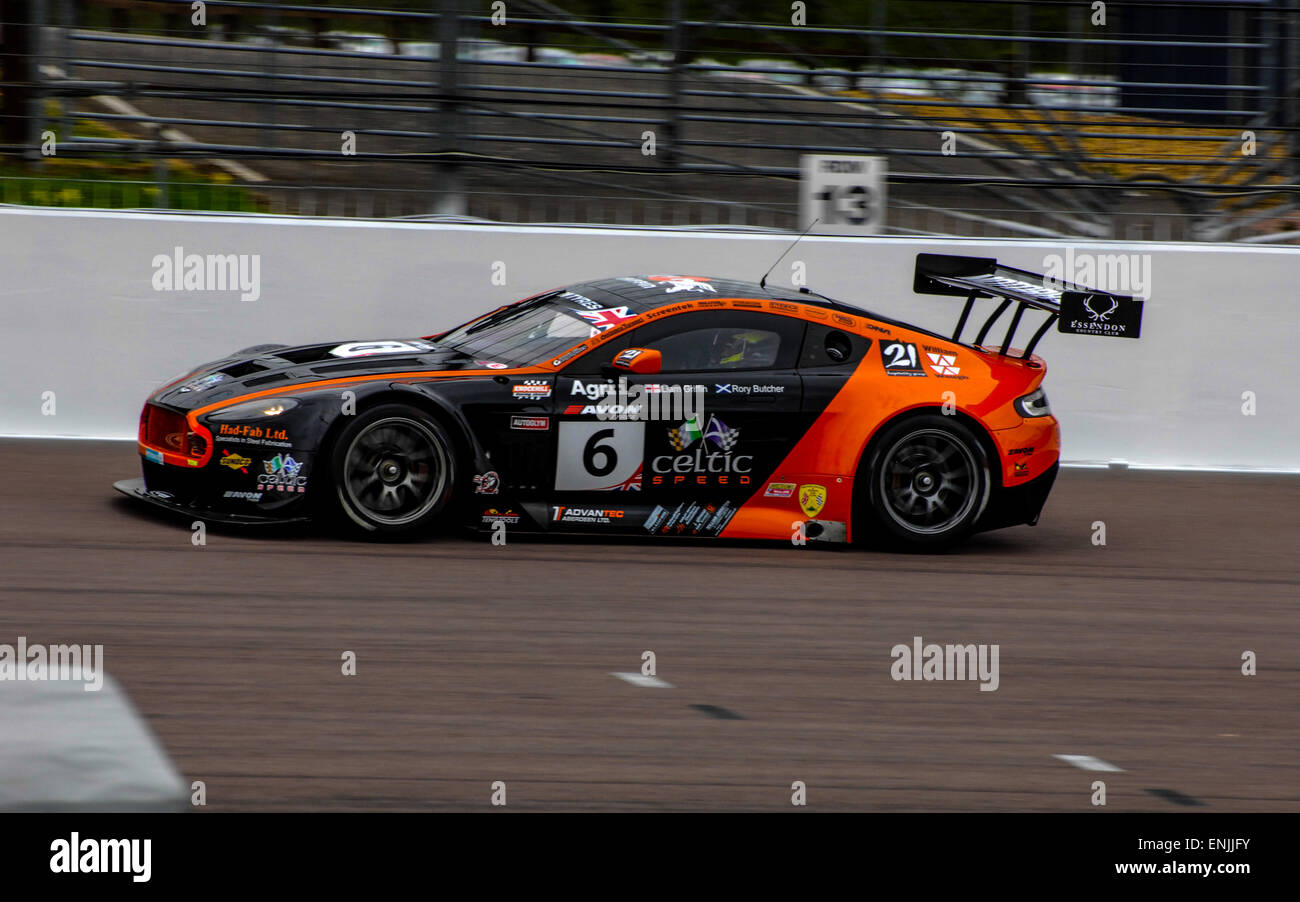 British GT Racing car Rockingham circuit Stock Photo - Alamy