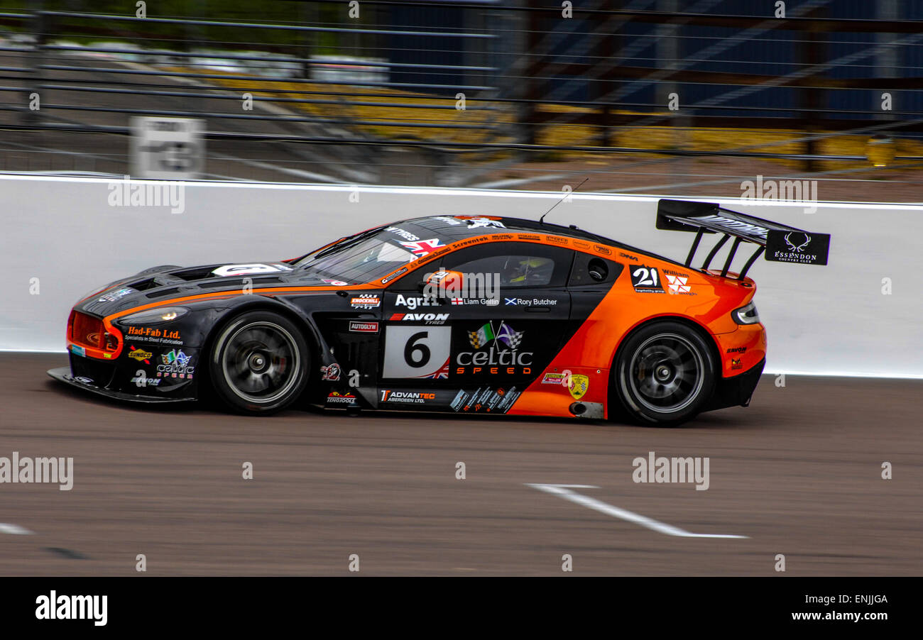 British GT Racing car Rockingham circuit Stock Photo - Alamy
