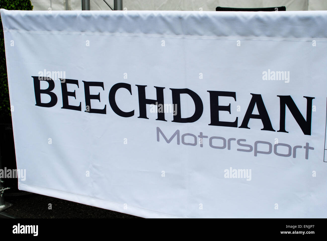 Beechdean motorsport sign Andrew Howard Stock Photo - Alamy