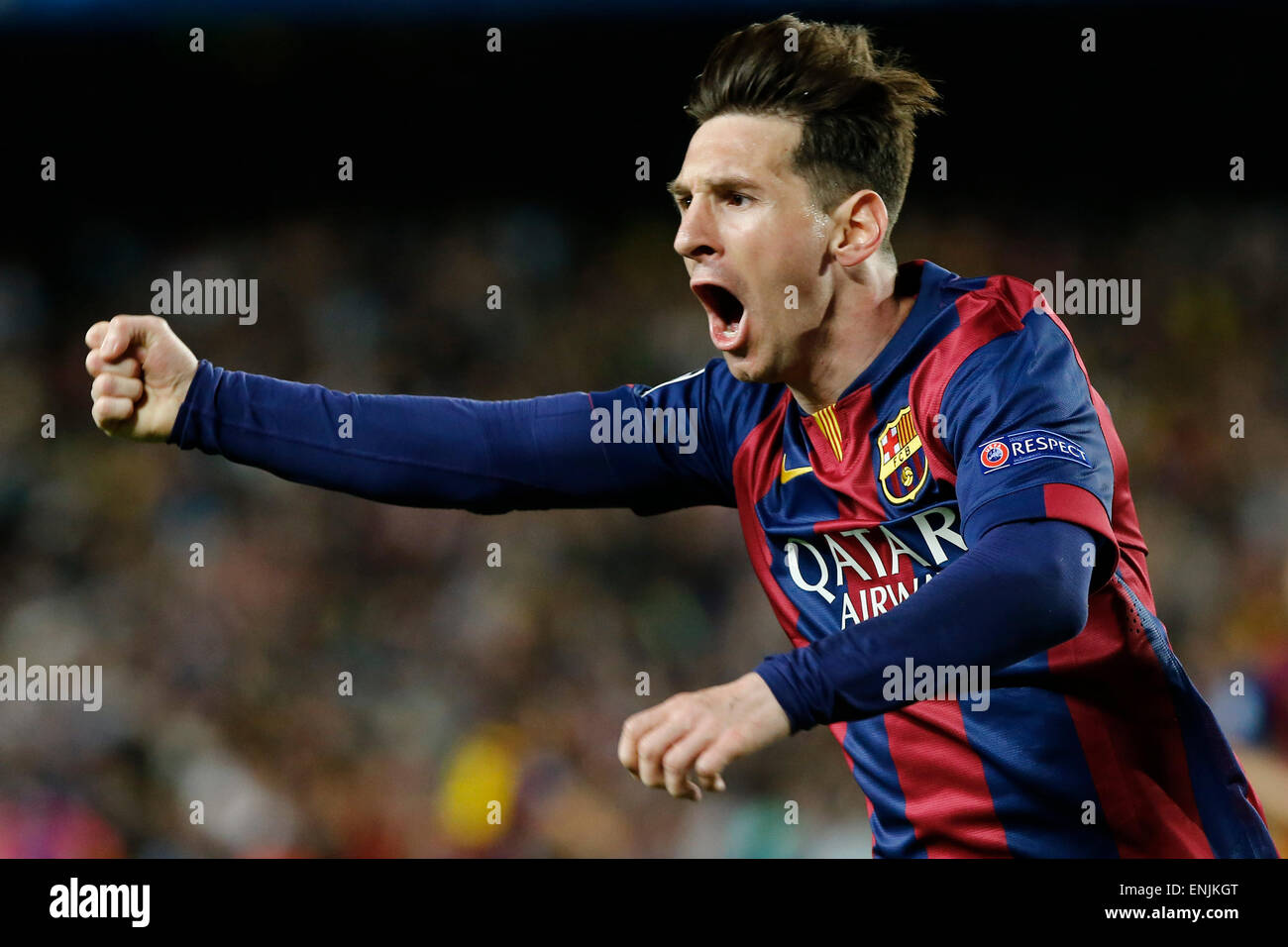 Barcelona, Spain. 6th May, 2015. Barcelona's Argentine forward Lionel ...