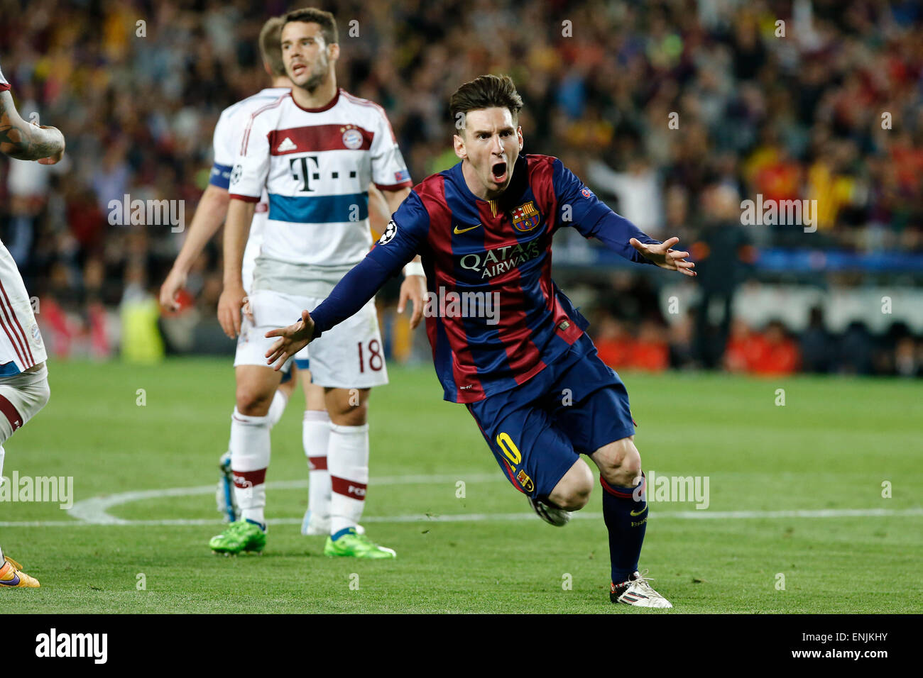 Barcelona, Spain. 6th May, 2015. Barcelona's Argentine forward Lionel ...