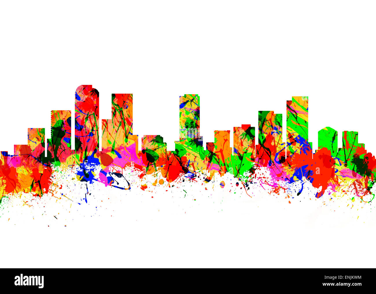 Denver print Cut Out Stock Images & Pictures - Alamy