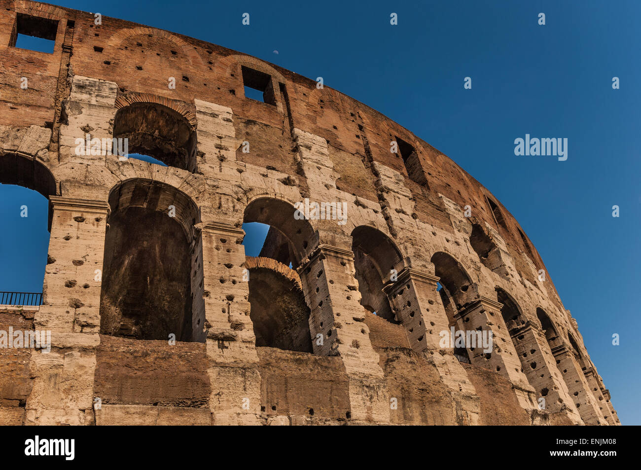 Low angle shot of Colosseum wall in Rome, Italy Stock Photo - Alamy