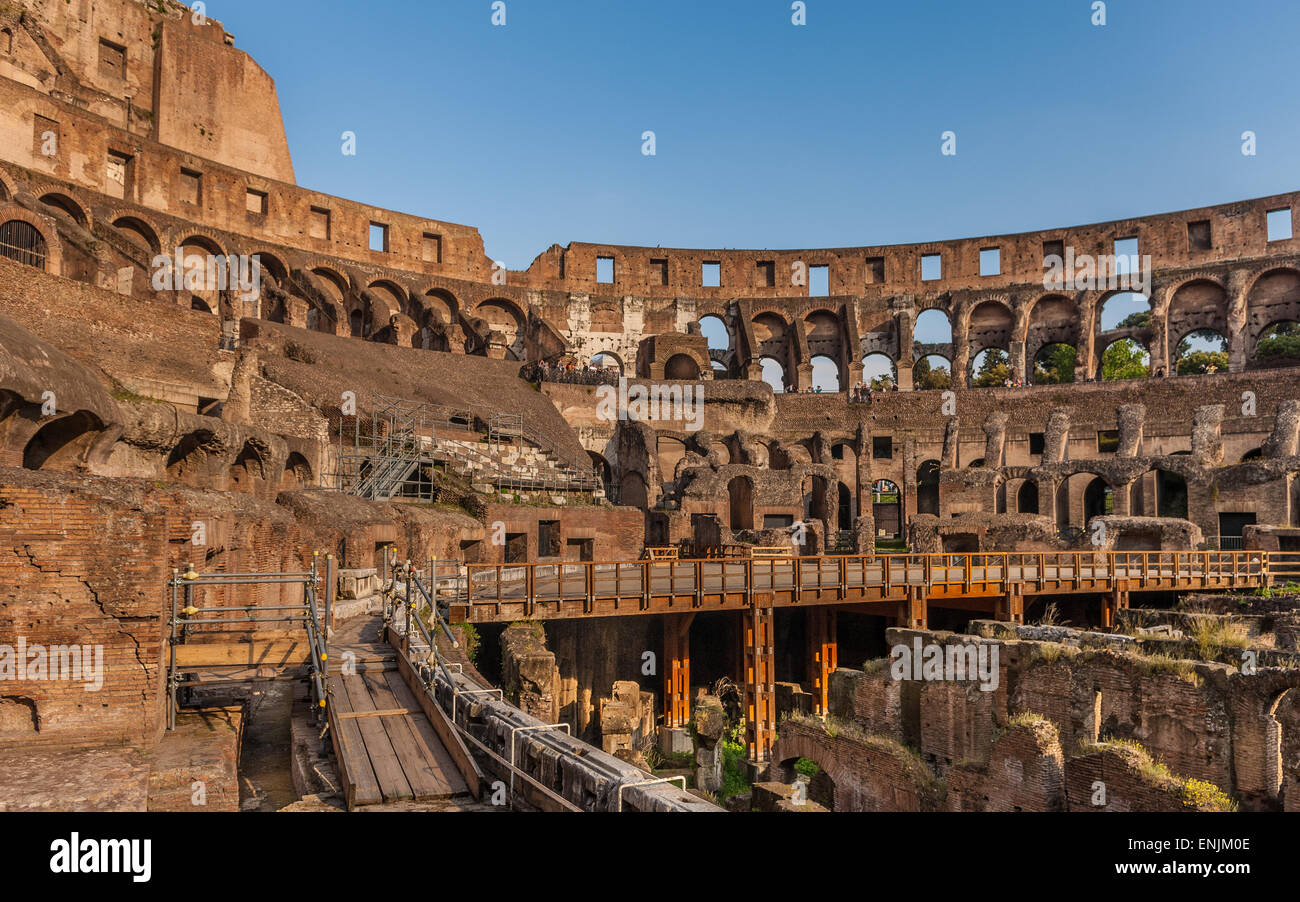 Interior of Colosseum in Rome, Italy Stock Photo - Alamy