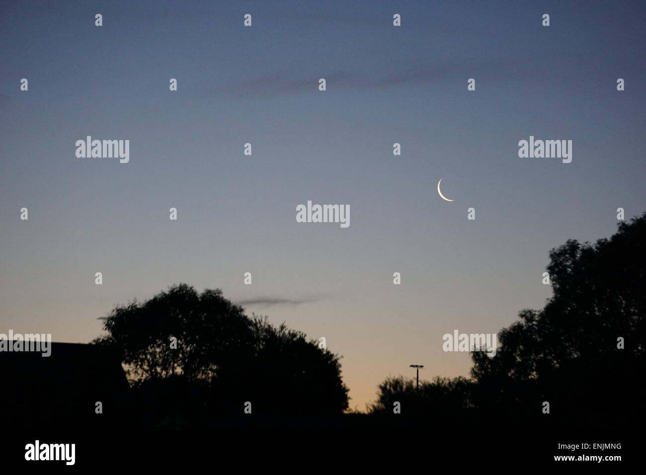 Dark night sky suburbs hi-res stock photography and images - Alamy