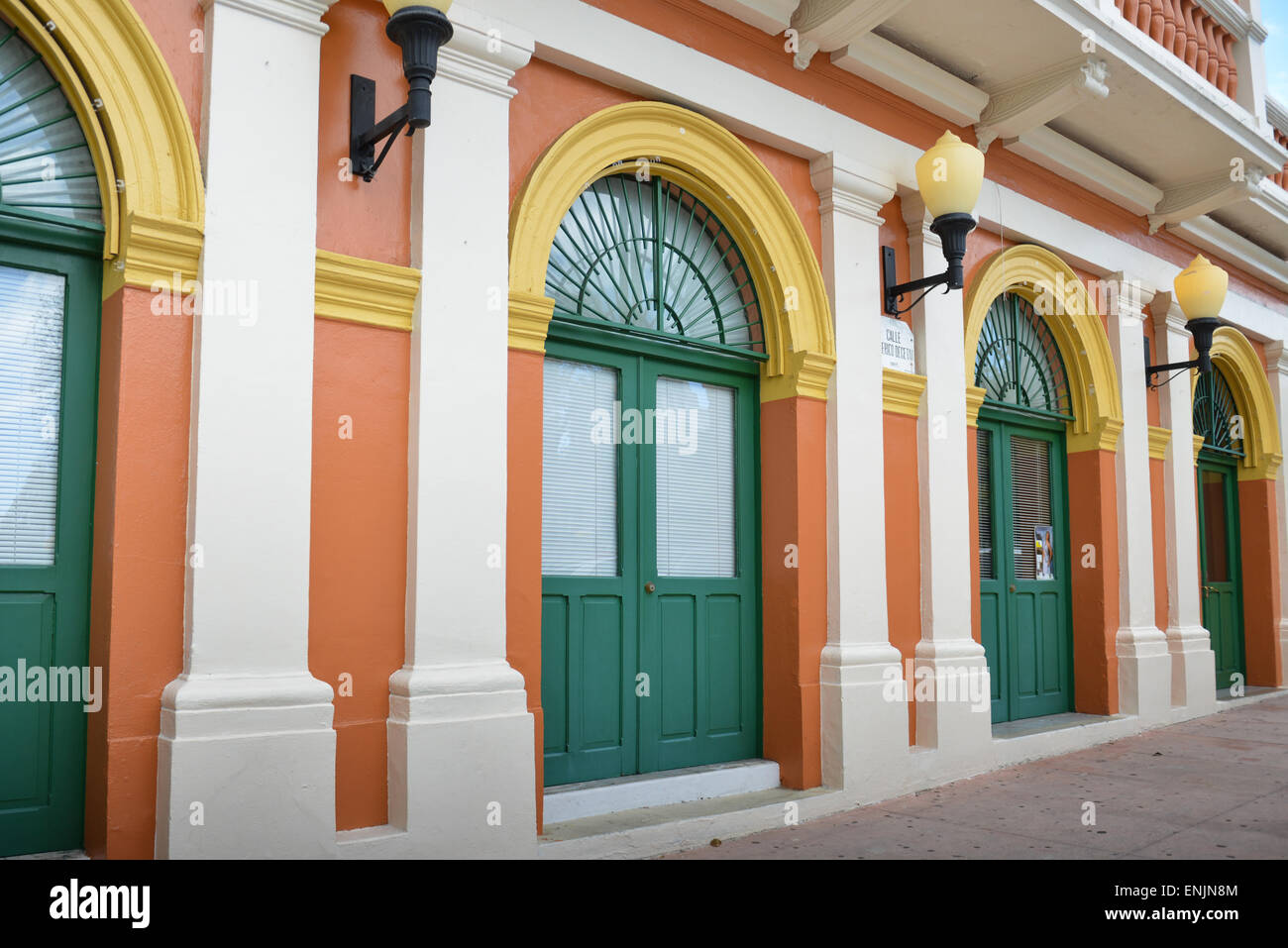 Juana Diaz City Hall facade (Alcadia). Puerto Rico. US territory ...