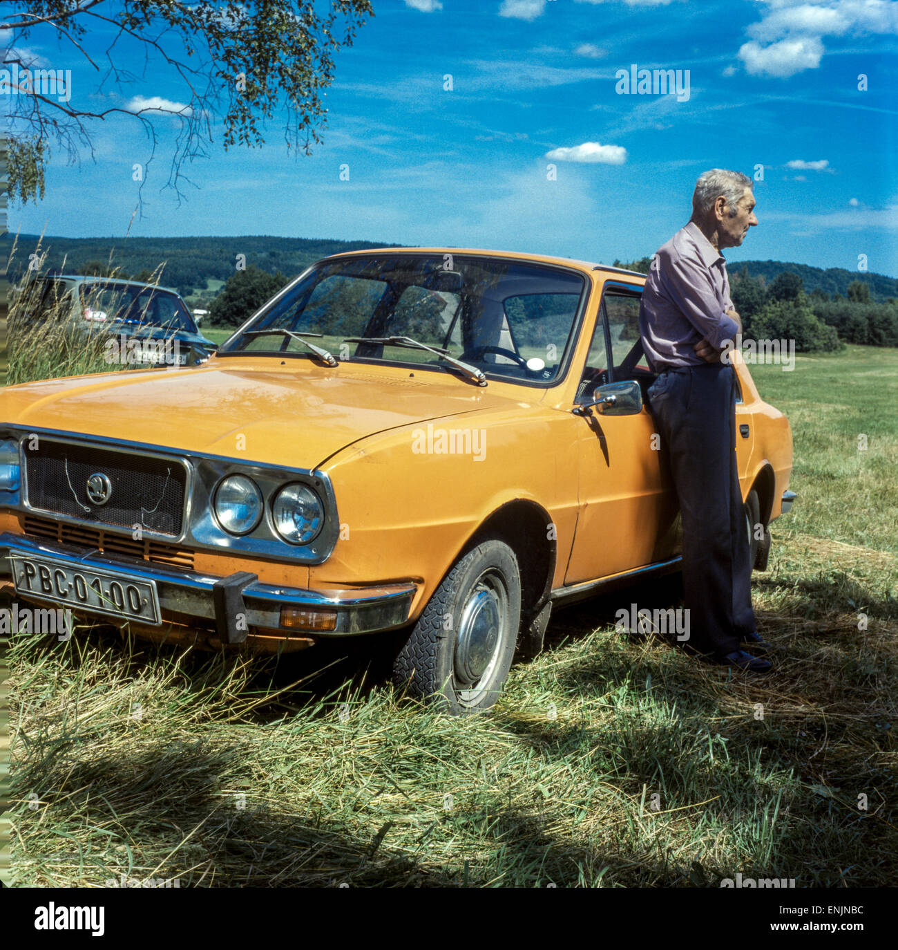 Skoda old skoda car 105 120 czechoslovakia 1970s hi-res stock ...