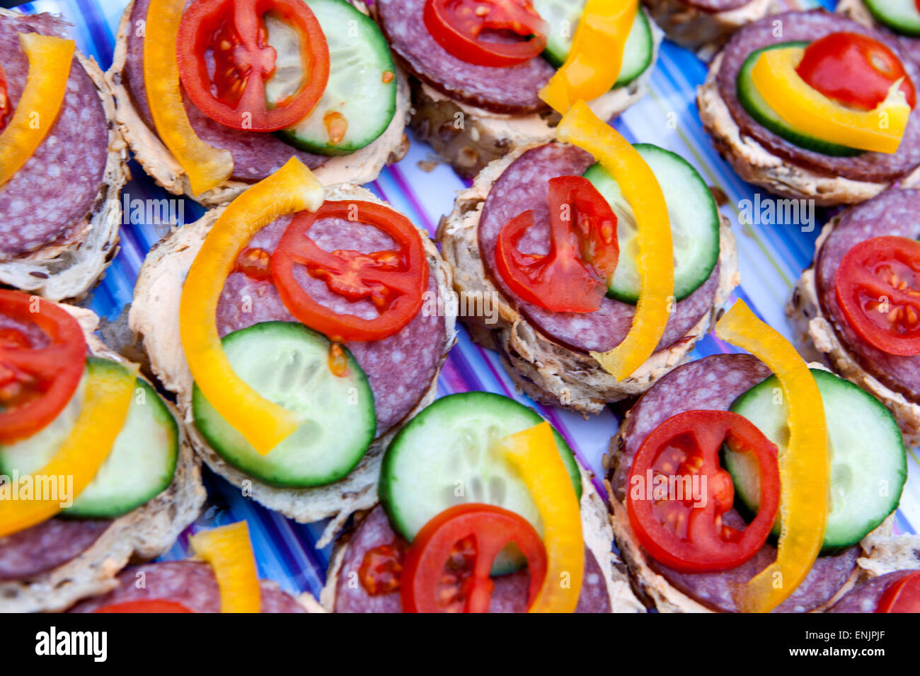 Open sandwich canapes hi-res stock photography and images - Alamy