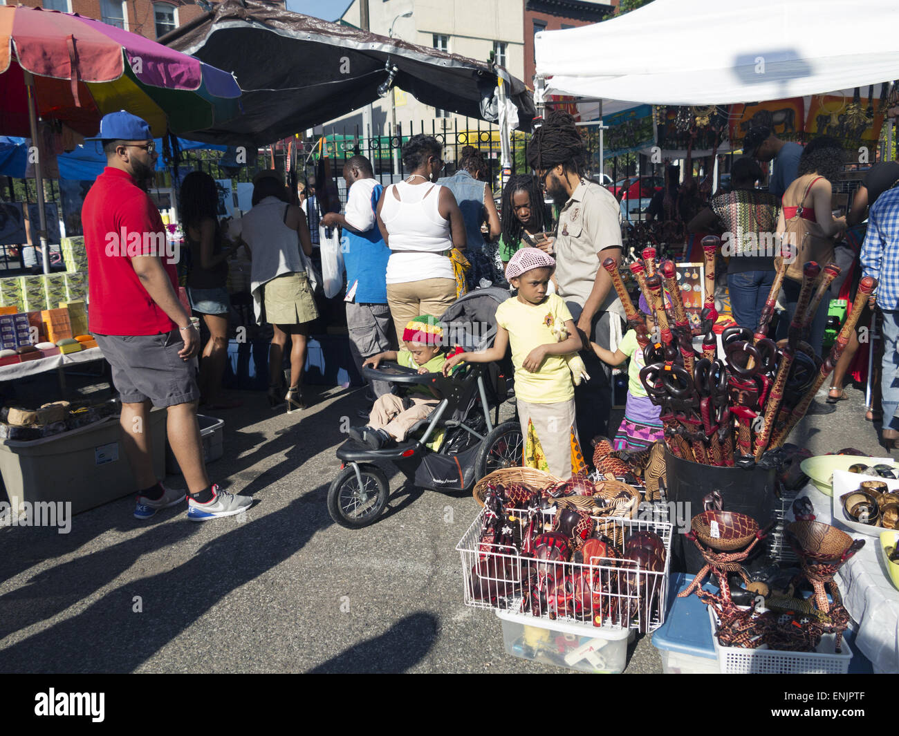 African Bazaar at The Dance Africa Festival in the Fort Greene Section ...