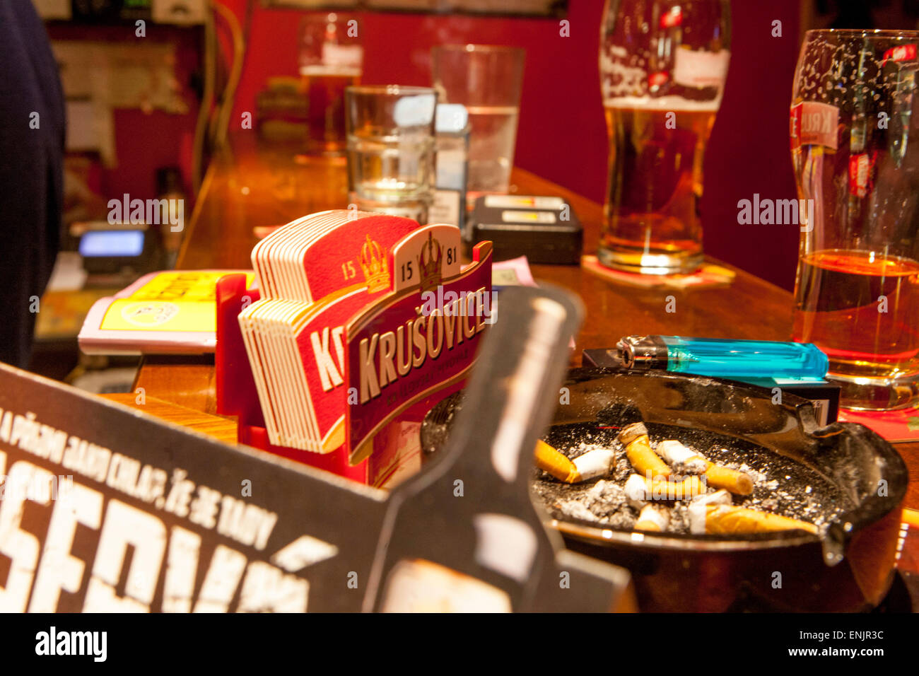 Krusovice beer prague czech hi-res stock photography and images - Alamy