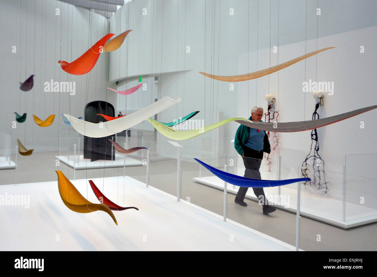 Corning, USA. 6th May, 2015. A man visits the Corning Museum of Glass ...