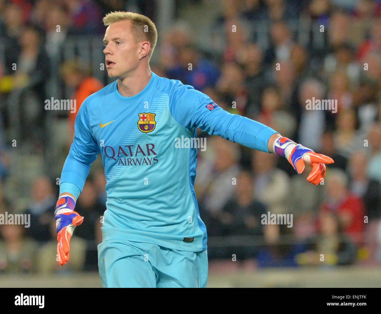 Camp Nou, Barcelona, Spain. 06th May, 2015. Goalkeeper Marc-Andre ter ...