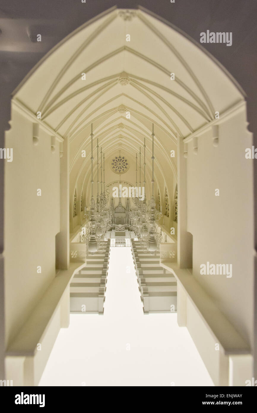 Nuremberg, Germany. 06th May, 2015. A model of the former Fuerth ...