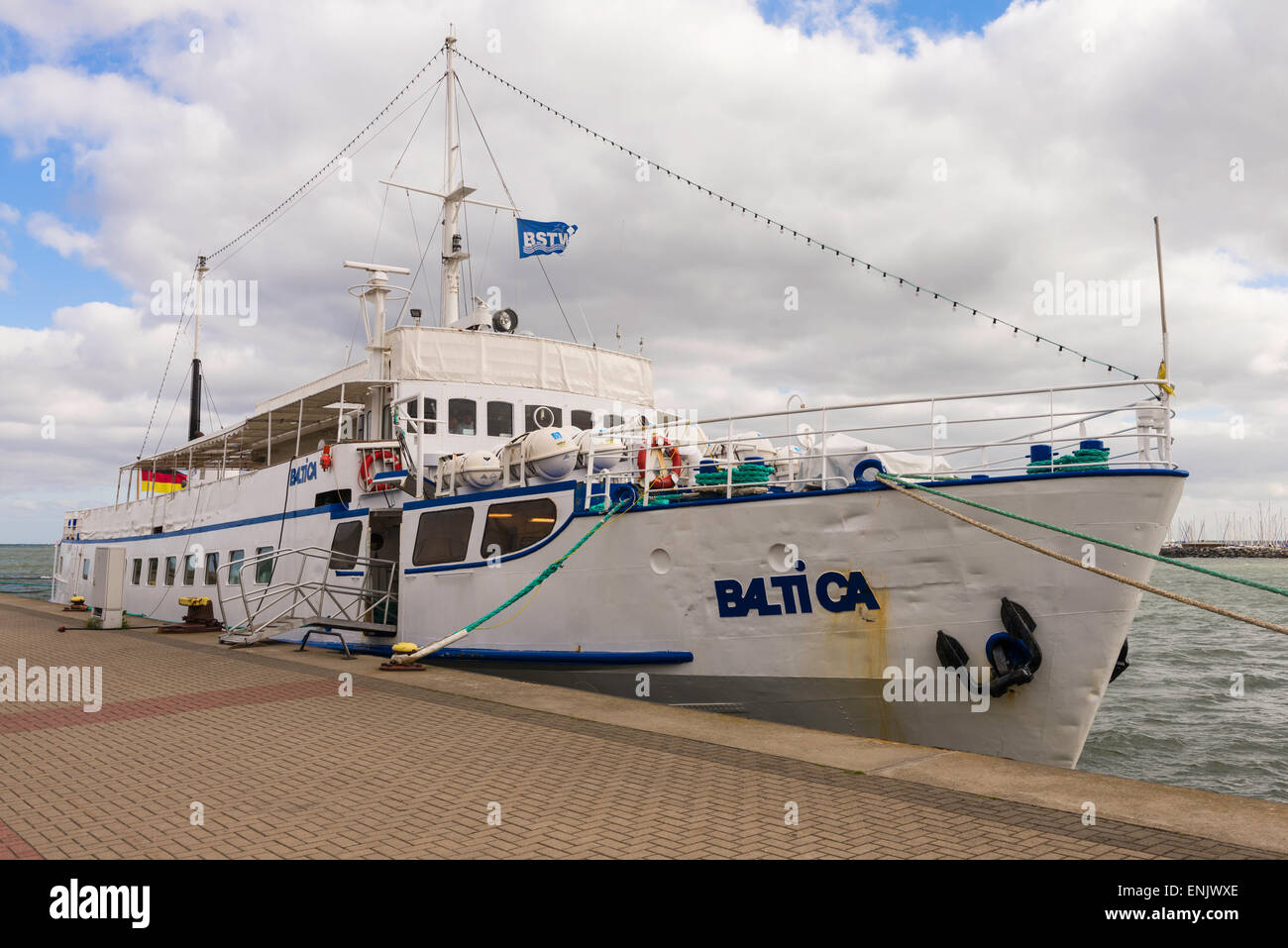 MS Baltica tourist excursion boat, based on the Baltic Sea at ...