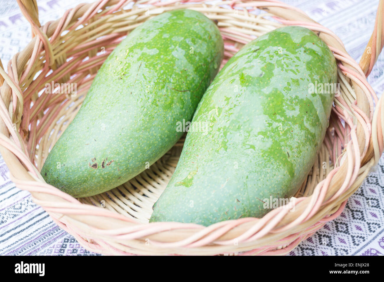 Fresh raw green sweet mango, stock photo Stock Photo - Alamy