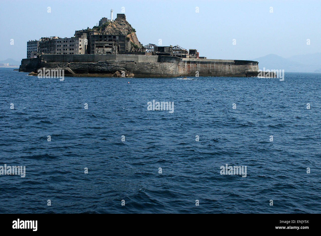 Hashima (Gunkanjima), Nagasaki, Japan. The island was the location of a ...
